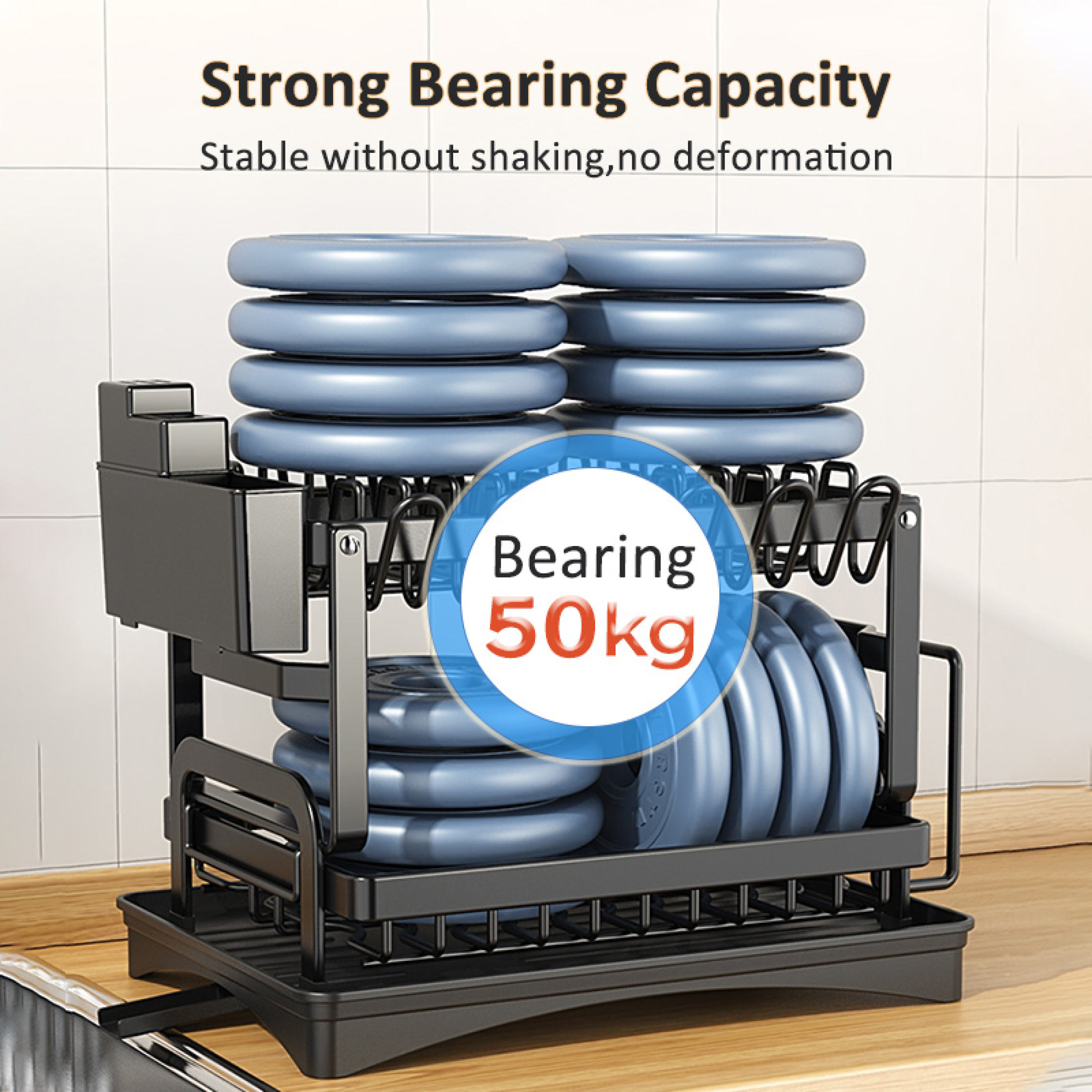【SG Stock】Plate rack Dish rack Dish drying rack with Holder Dish ...