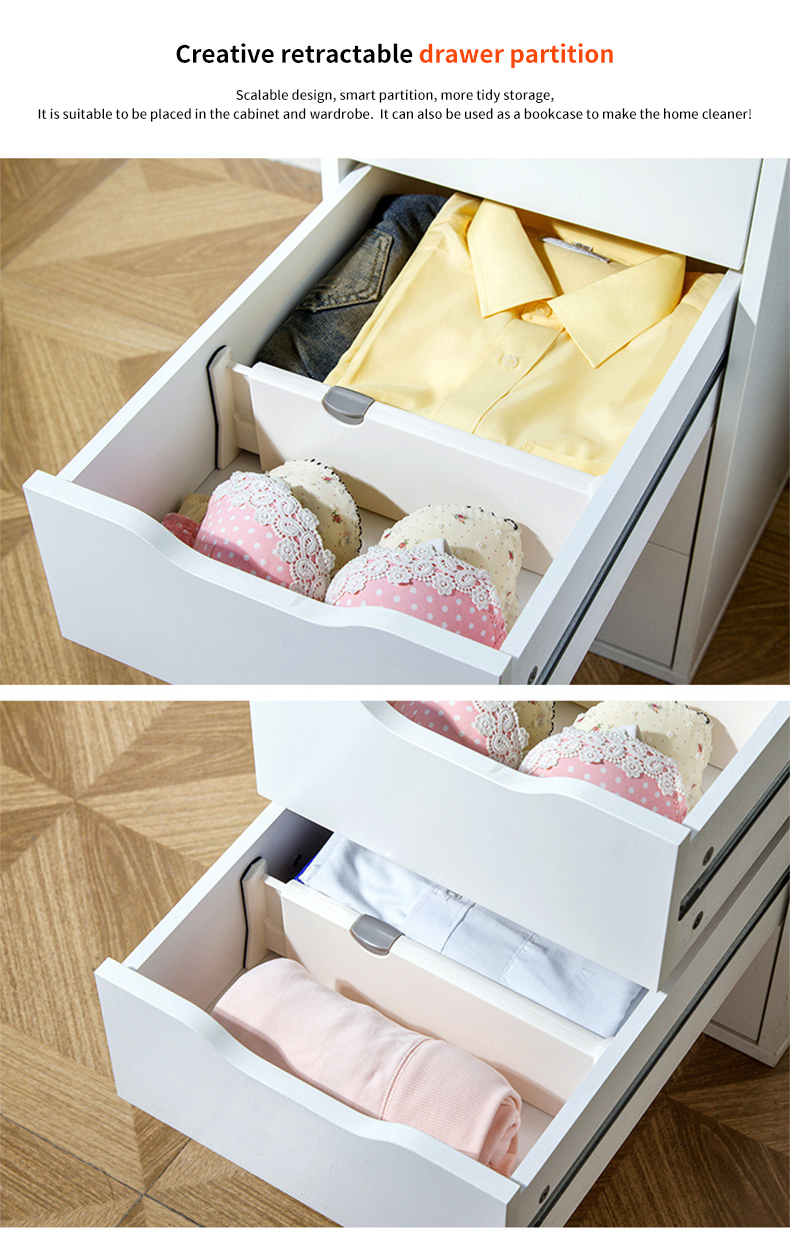 (HOME+) Extendable Drawer Partition - Adjustable Clothes Stationery ...