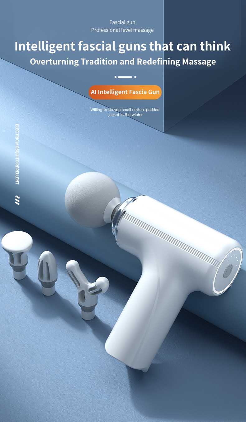 Mini massage gun high frequency muscle deep tissue percussion massager ...