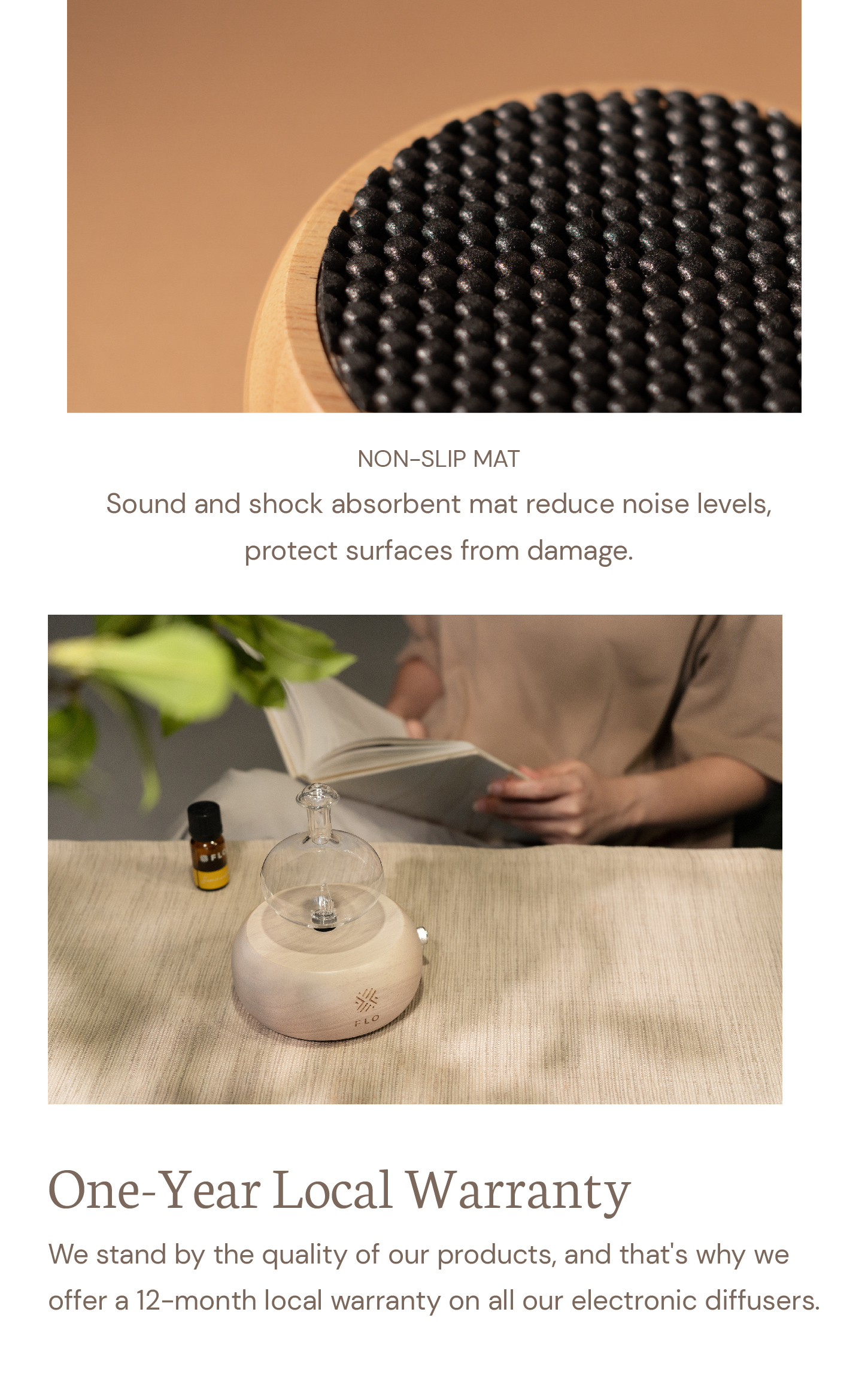 FLO Diffuser Home - Aroma Nebulising Essential Oil Diffuser - Waterless ...