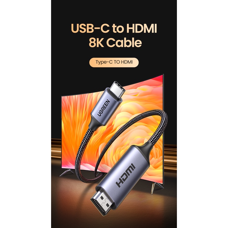 UGREEN USB C to HDMI 4K 60HZ USB Type C Thunderbolt 3 Adapter Type C to ...
