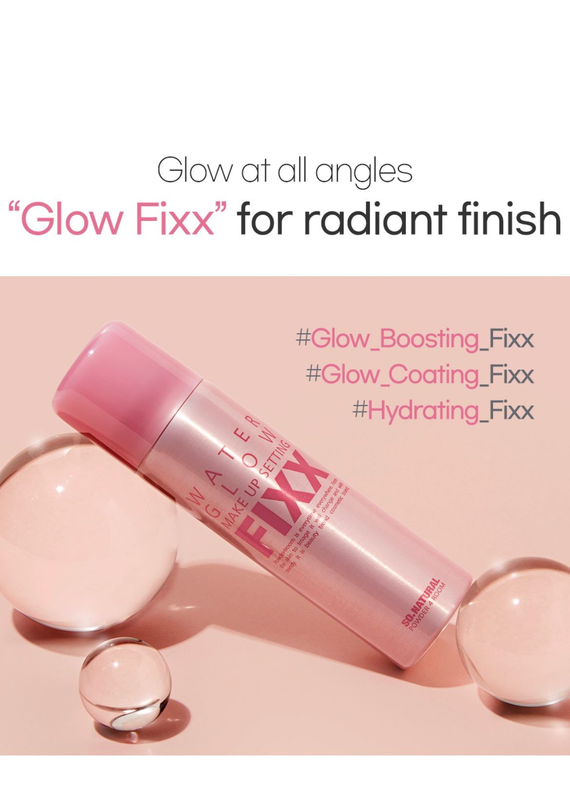 [Made in Korea] SO NATURAL FIXX Makeup Setting Spray(All Day Tight ...