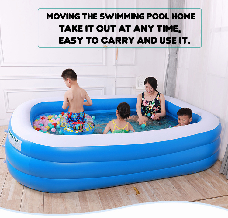Inflatable Swimming Pool for Kids and Adults Family Inflatable Outdoor ...