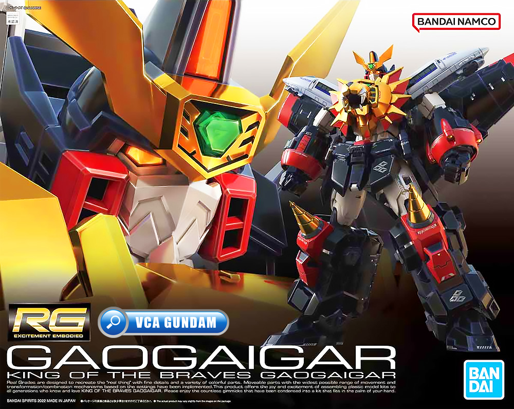⭐️ BANDAI REAL GRADE RG GAOGAIGAR GAO GAI GAR ANIME MECHA MODEL TOY VCA ...