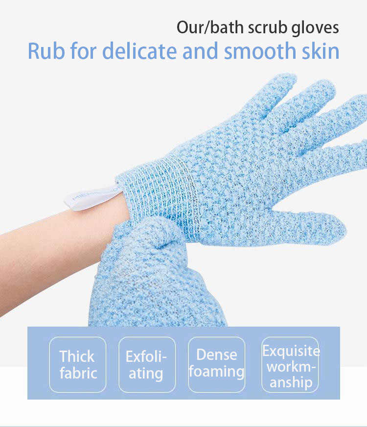 🇸🇬【SG stock】Bath Gloves Removing Body Scrub Shower Dead SKin Cell ...