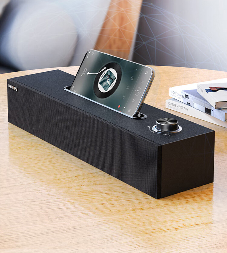 Philips Mini Surround Soundbar Speaker System with Wireless Bluetooth 5 ...