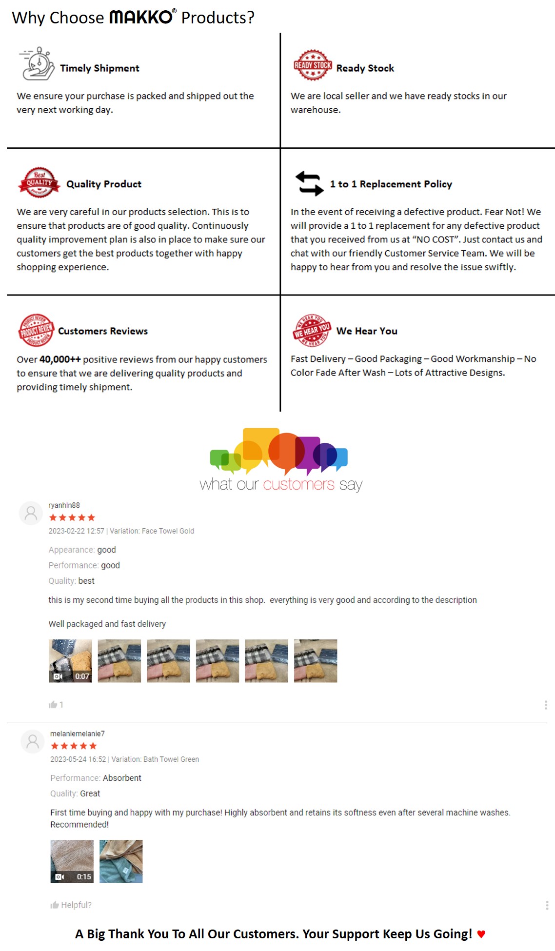 MAKKO Bamboo Fiber Bath and Face Towel | Shopee Singapore