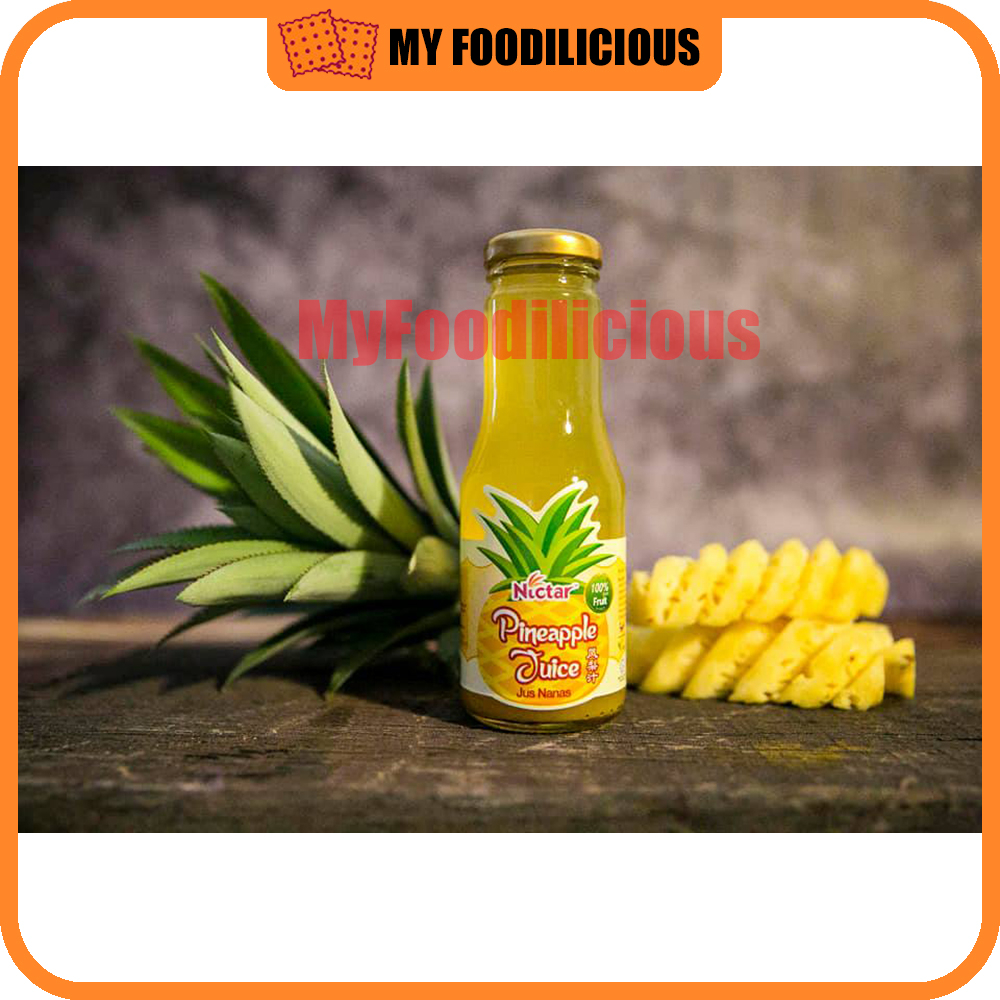 Nictar Pineapple Juice 100% Fruit 260ml 凤梨果汁 | Shopee Singapore