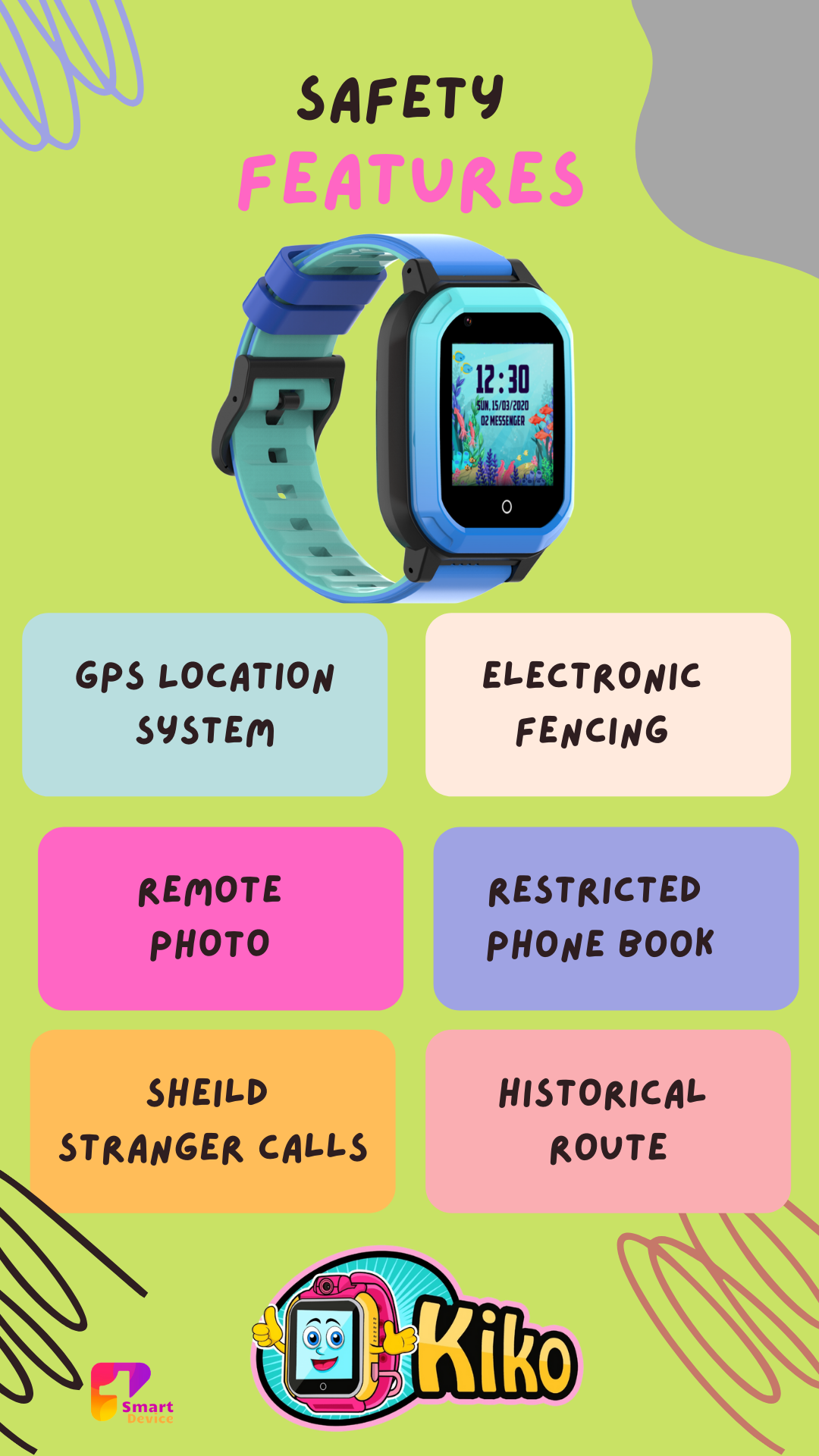 🔥2024 Model🔥 KikoWatch 🇸🇬KSwop KK-20🇸🇬 Whatsapp 4G GPS Tracking Phone ...