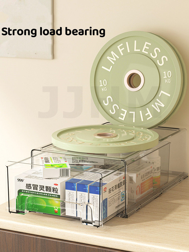 Premium Acrylic Medicine box family drawer type large capacity multi ...