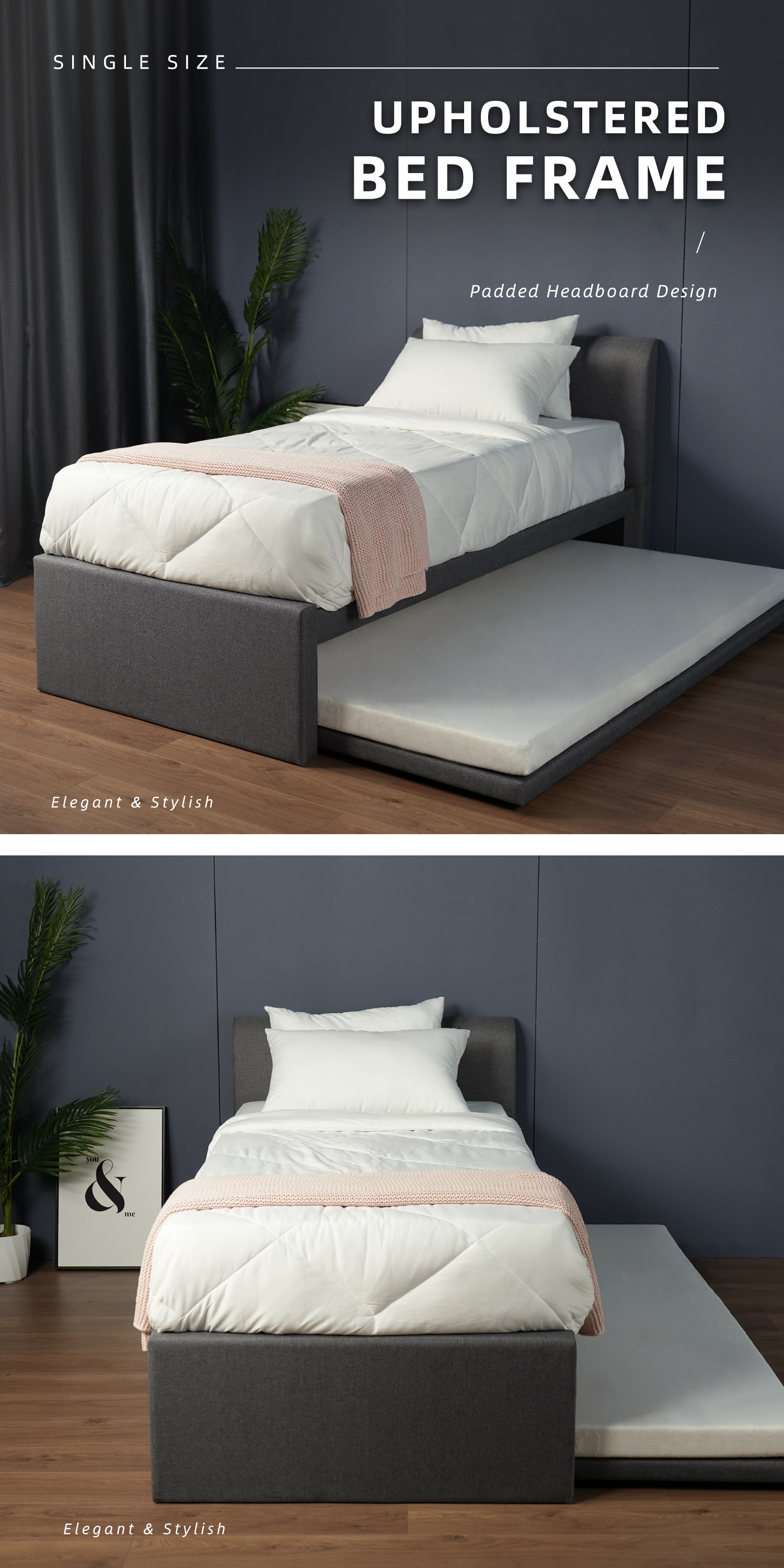 [FREE INSTALLATION] Homez Divan Single Size Bed Frame Pull Out Bed ...