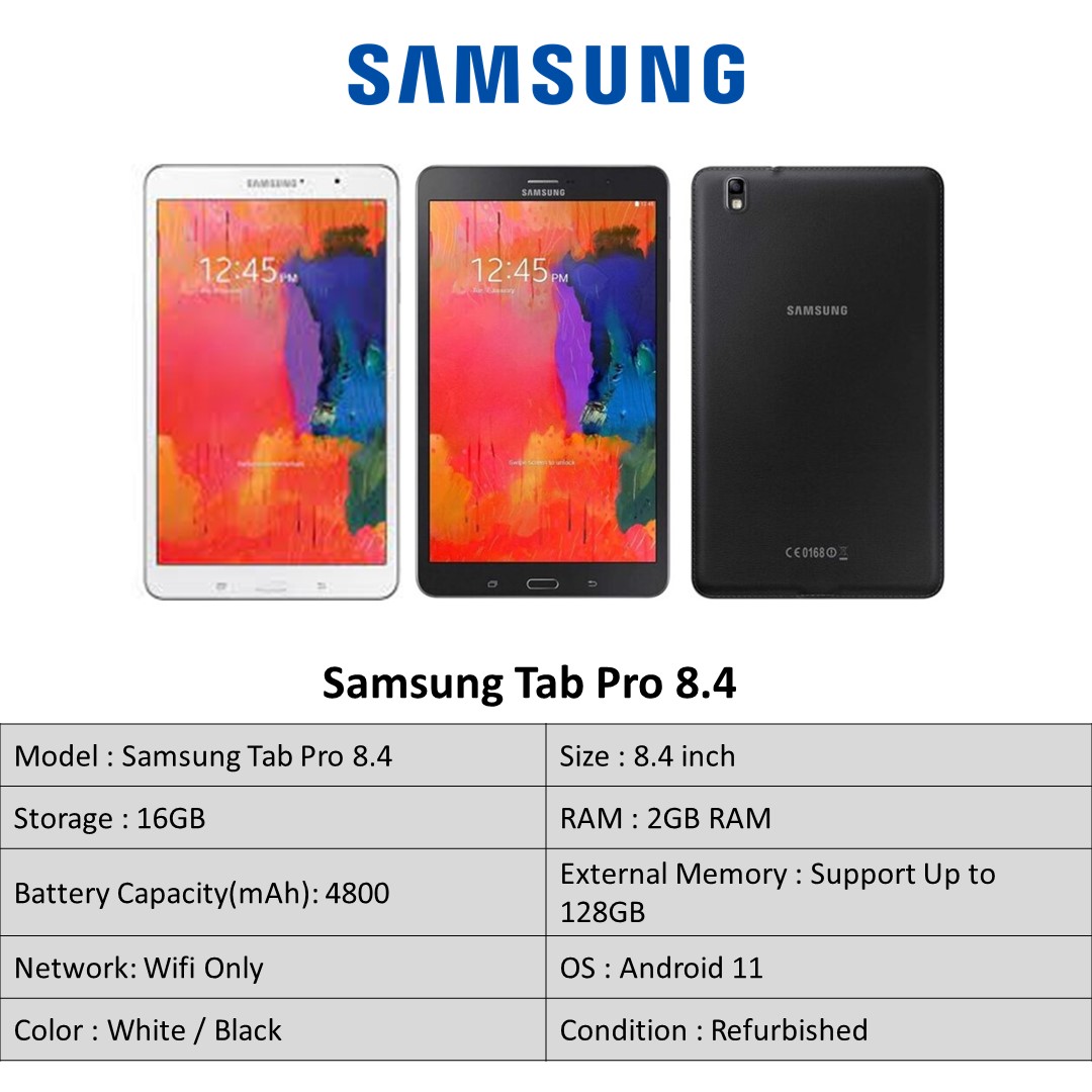 Samsung Tab Pro 8.4 " Inch tablet / Android 13 / Local Seller / Fast ...