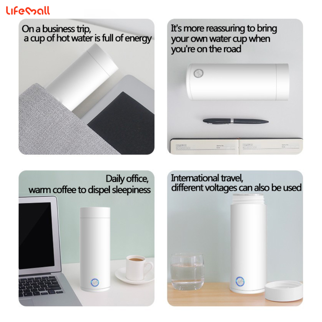 LifeMall- Chirpy 400ml Portable Electric Kettle Travel Kettle Travel ...