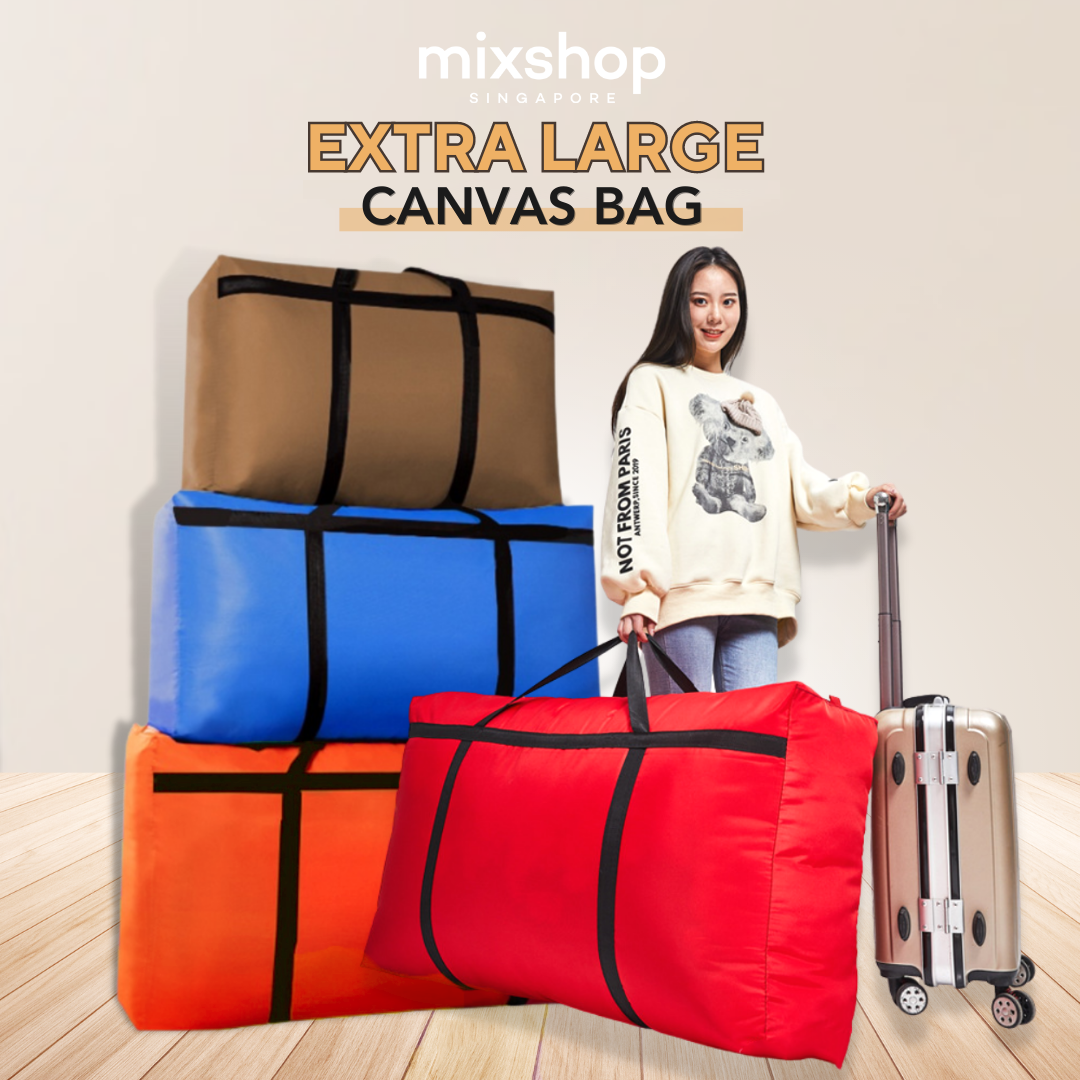 Extra Large Canvas Bag, Moving house, Storage, Home Organizer, SG ready ...