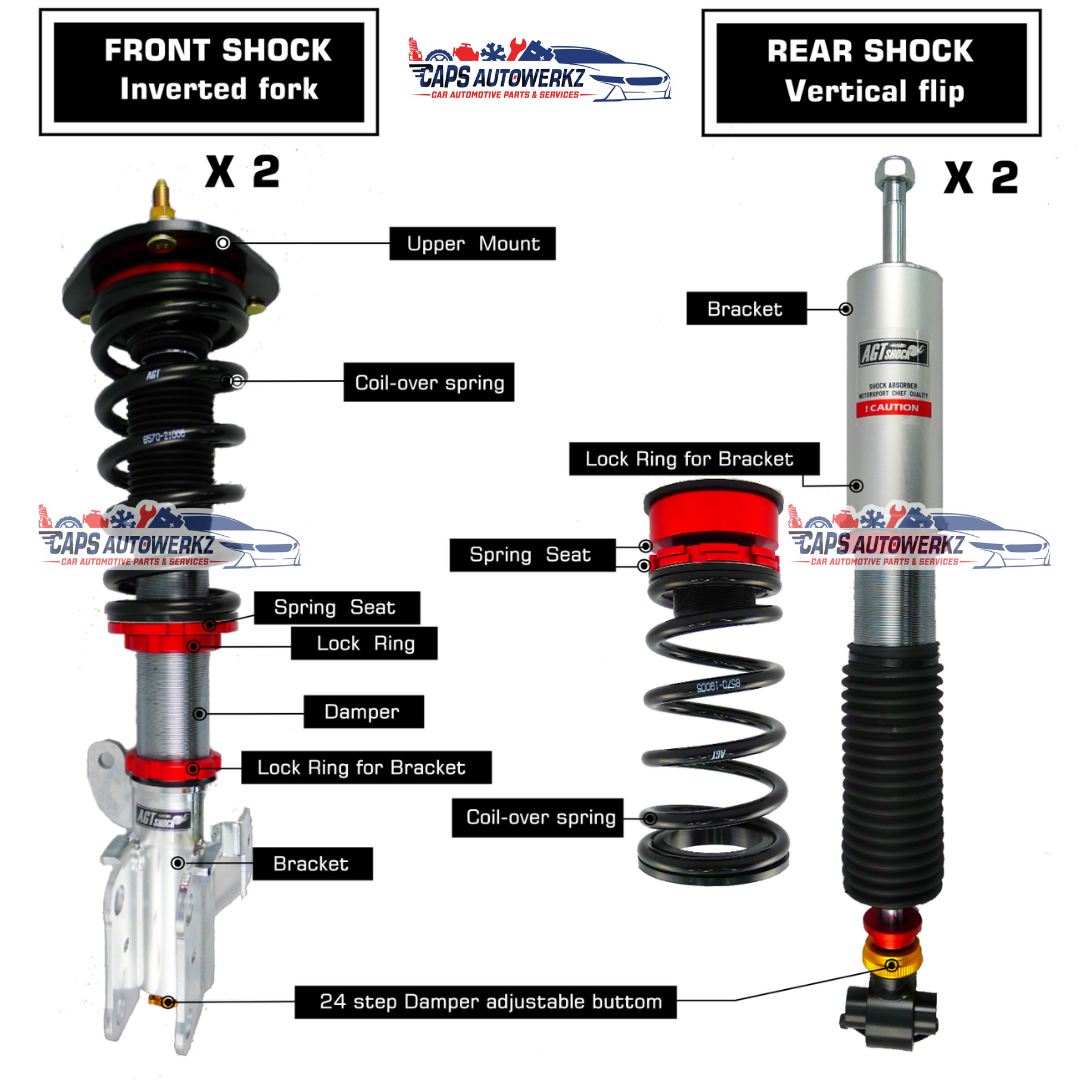 AGT Performance Inverted Coilover with installation | Premium ...