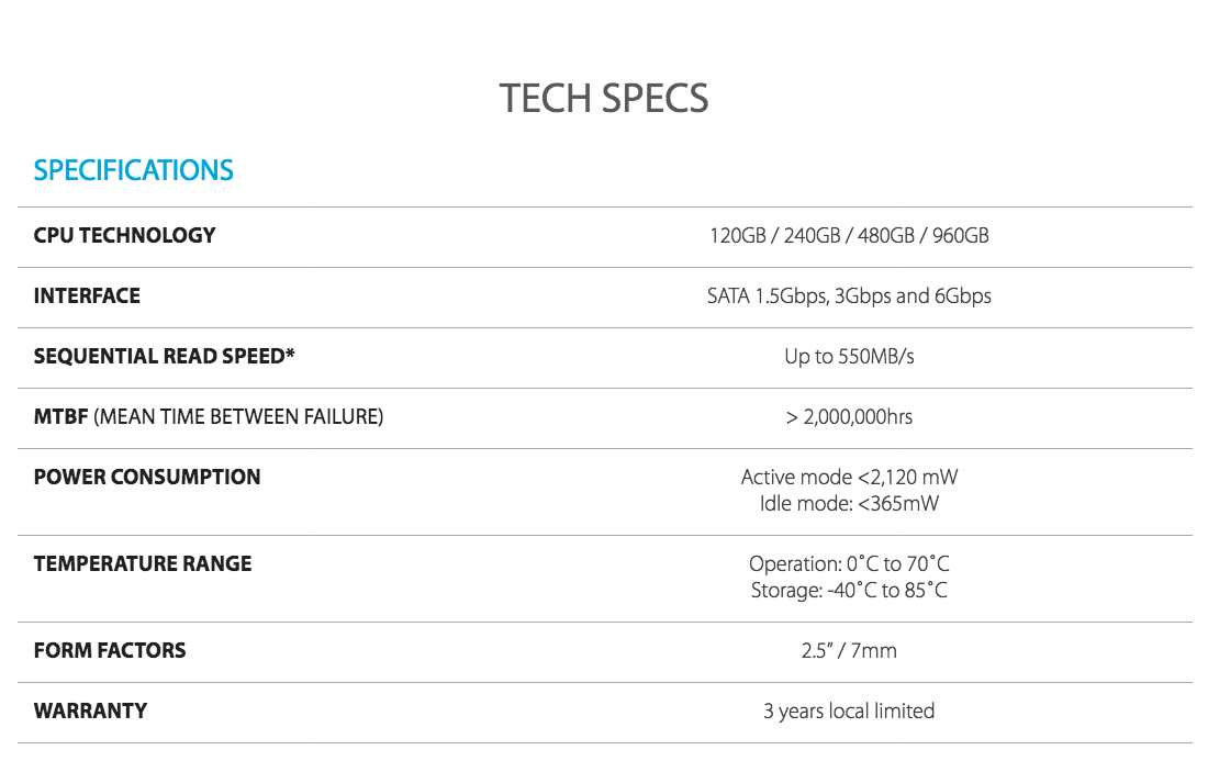 DYNABOOK BOOST AE100 (240GB / 480GB) SATA 3 2.5" SOLID STATE SSD 2000MB ...