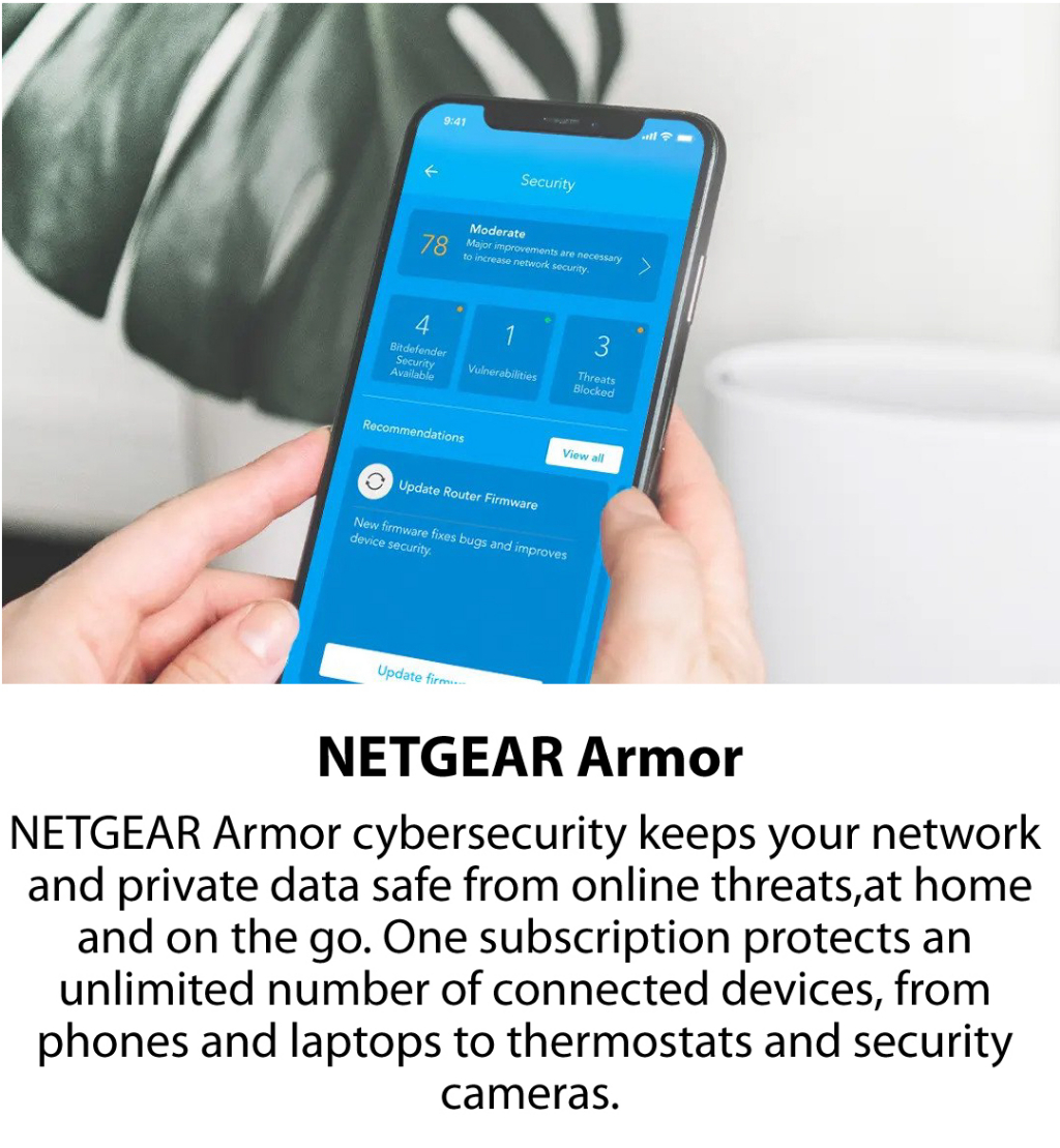 NETGEAR Orbi 350 (RBK353) WiFi 6 Mesh System: 3-Pack , Dual-Band ...