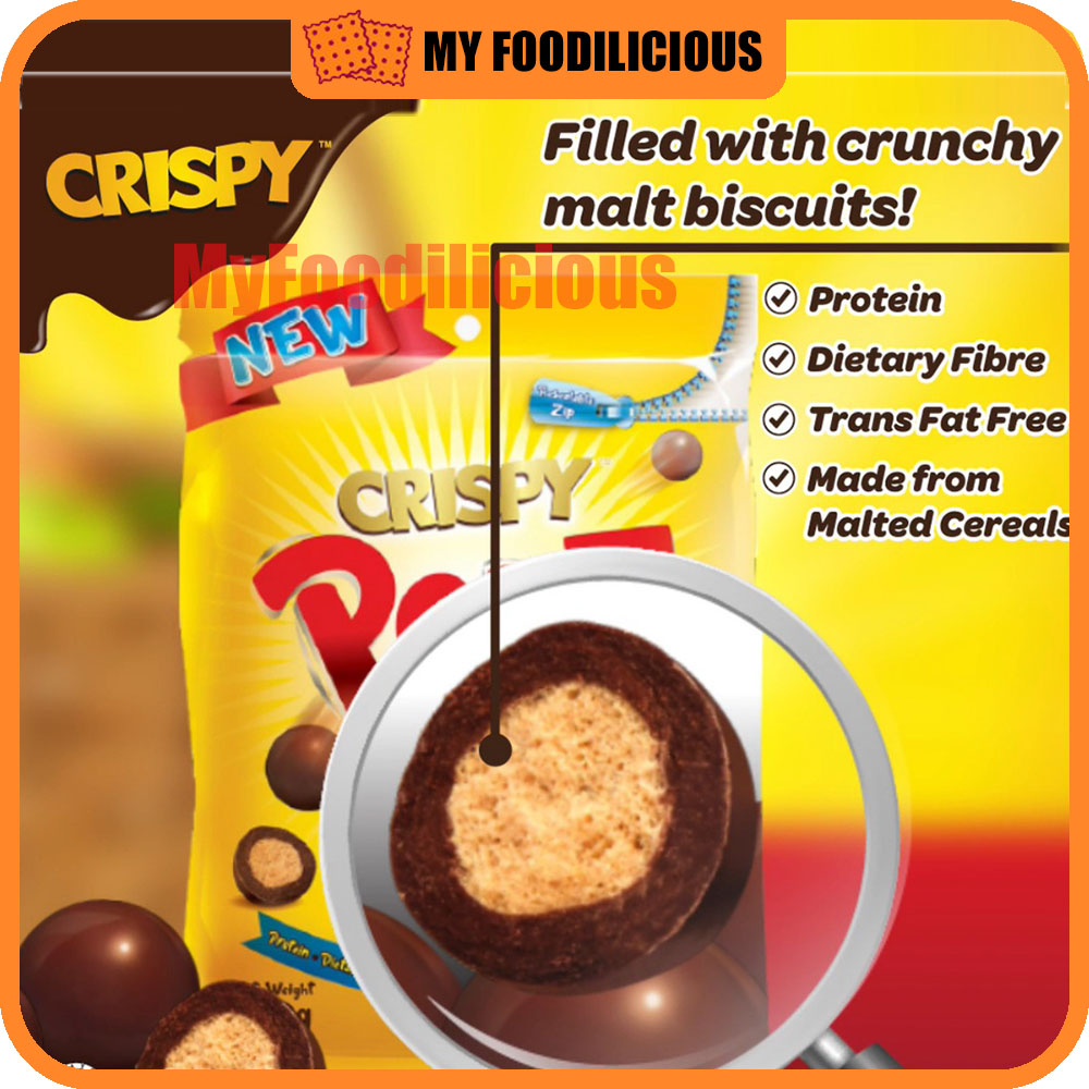 Crispy Chocolatey Popz Malt Ball 100g/ Party Packs 11s x15g | Shopee ...
