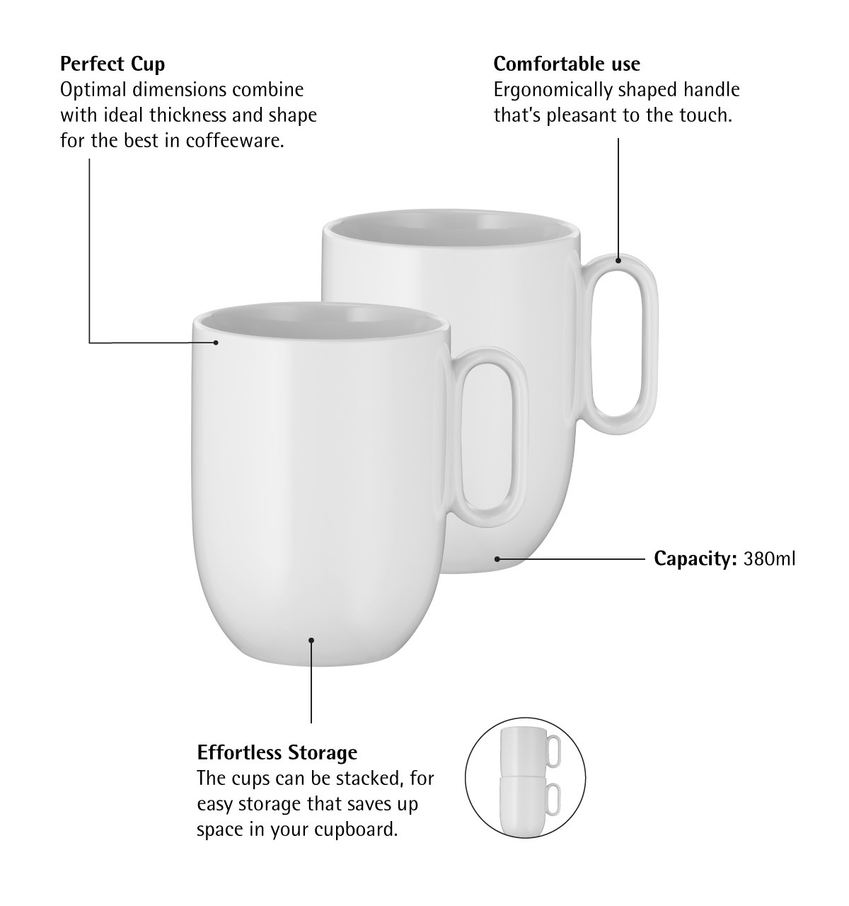 WMF Barista Coffee Mug Set 2 pcs | Shopee Singapore