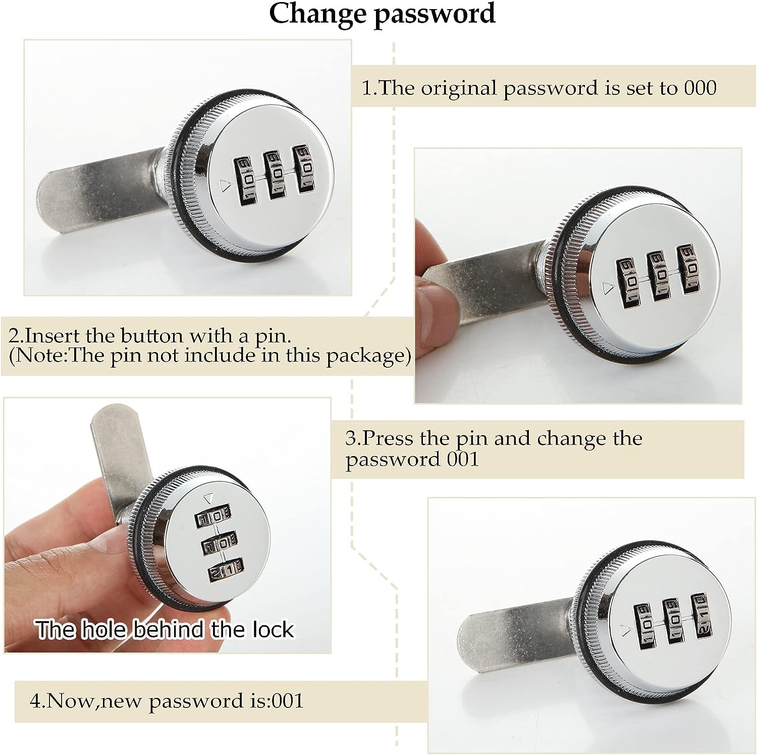 SG seller,HDB Keyless Mail，3 Digit Combination Password Box Lock for ...