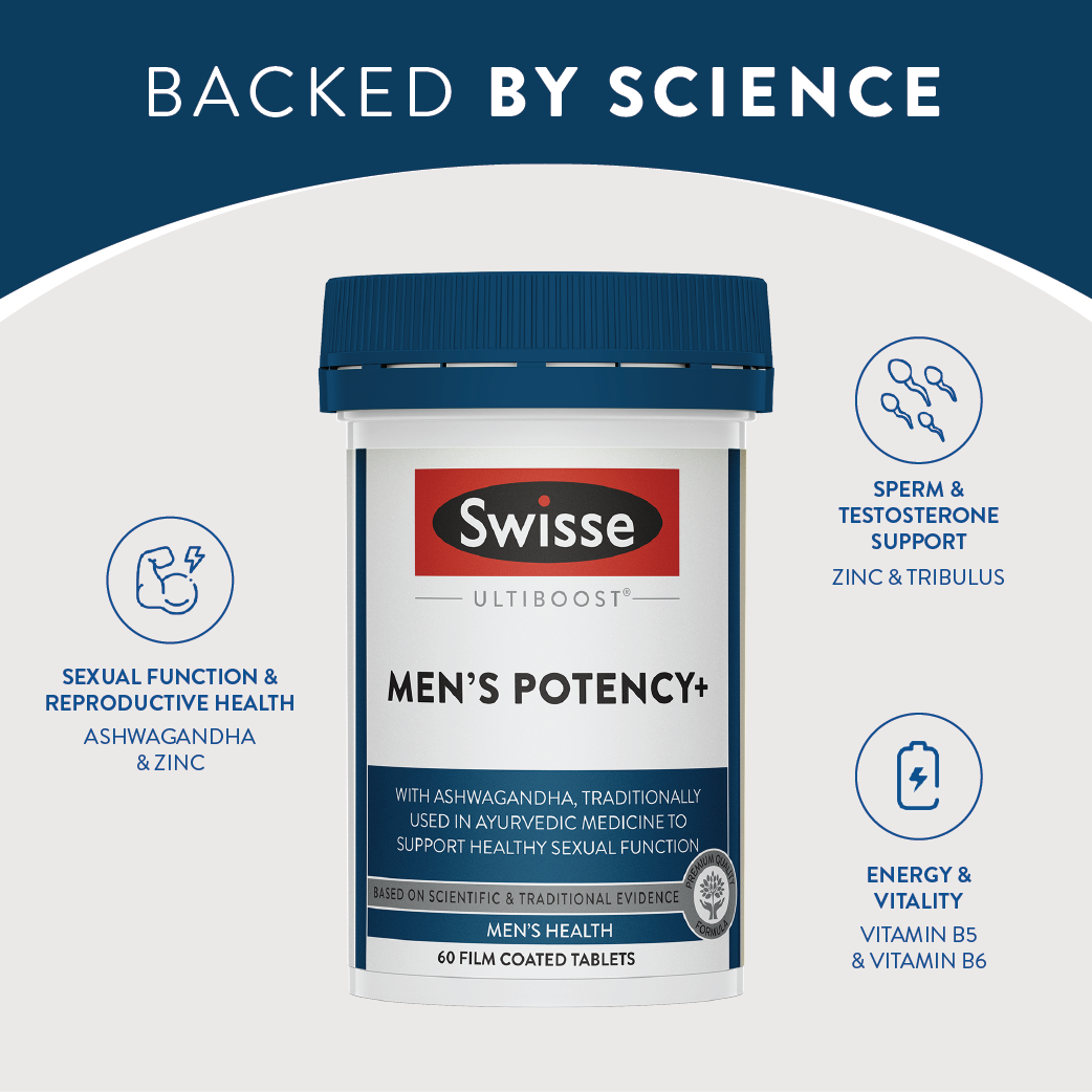 [Swisse Combo] Swisse Men's Charisma Pack | Swisse Men's Potency+ 60s | Swisse Men Multivitamin ...