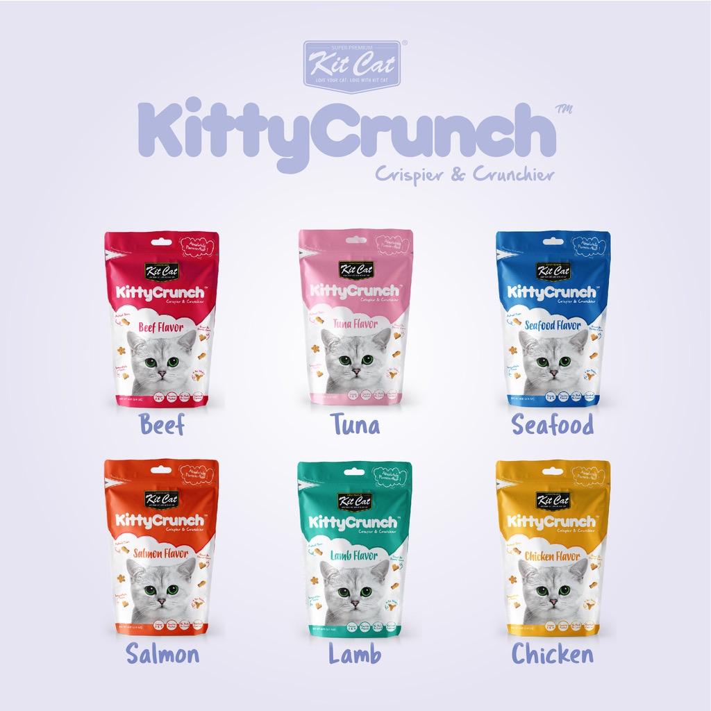 Kit Cat Kitty Crunch Cat Treats 60g Crispier & Crunchier Breath Bites ...