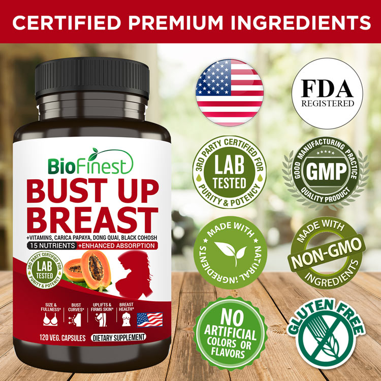 Biofinest Bust Up Breast Supplement - Carica Papaya Dong Quai Black ...