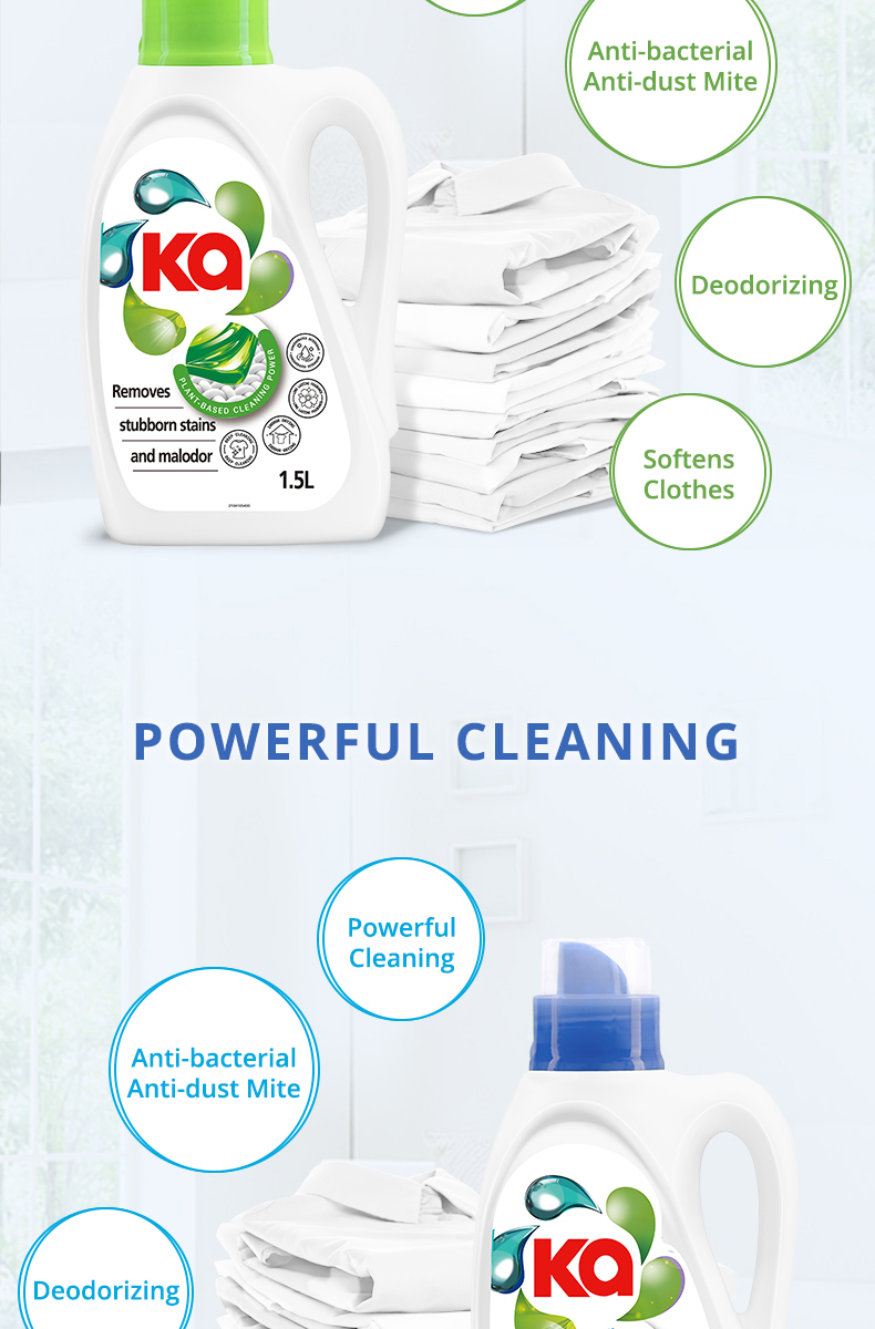 Ka Anti-bacterial Concentrated Laundry Liquid Detergent 1.38L/1.5L x 2 ...