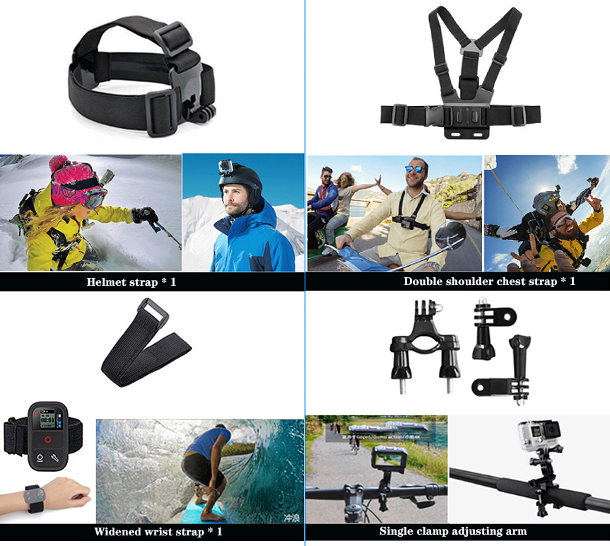 【SG】Gopro 11 10 9 Sports Camera Accessories 50-In-1 Set Small Ant ...