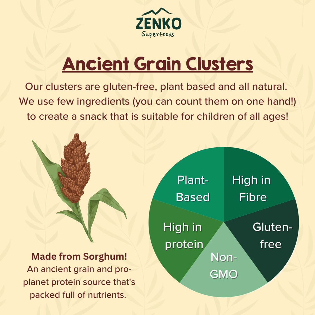 ZENKO Superfoods - Ancient Grain Clusters - Chocolate (Healthy Sorghum ...