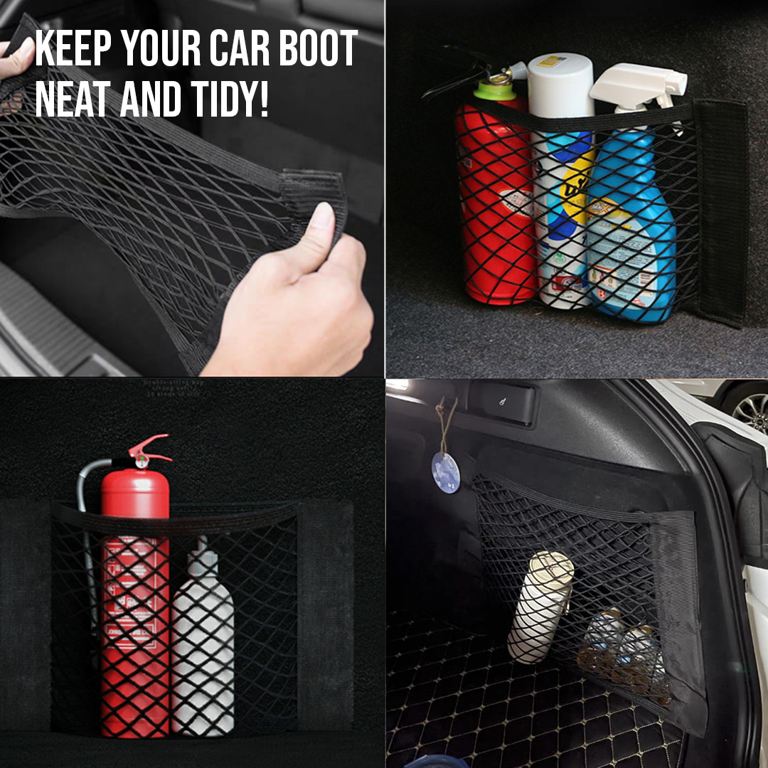 Car Boot Velcro Mesh Net Organiser | 4 Sizes | Shopee Singapore