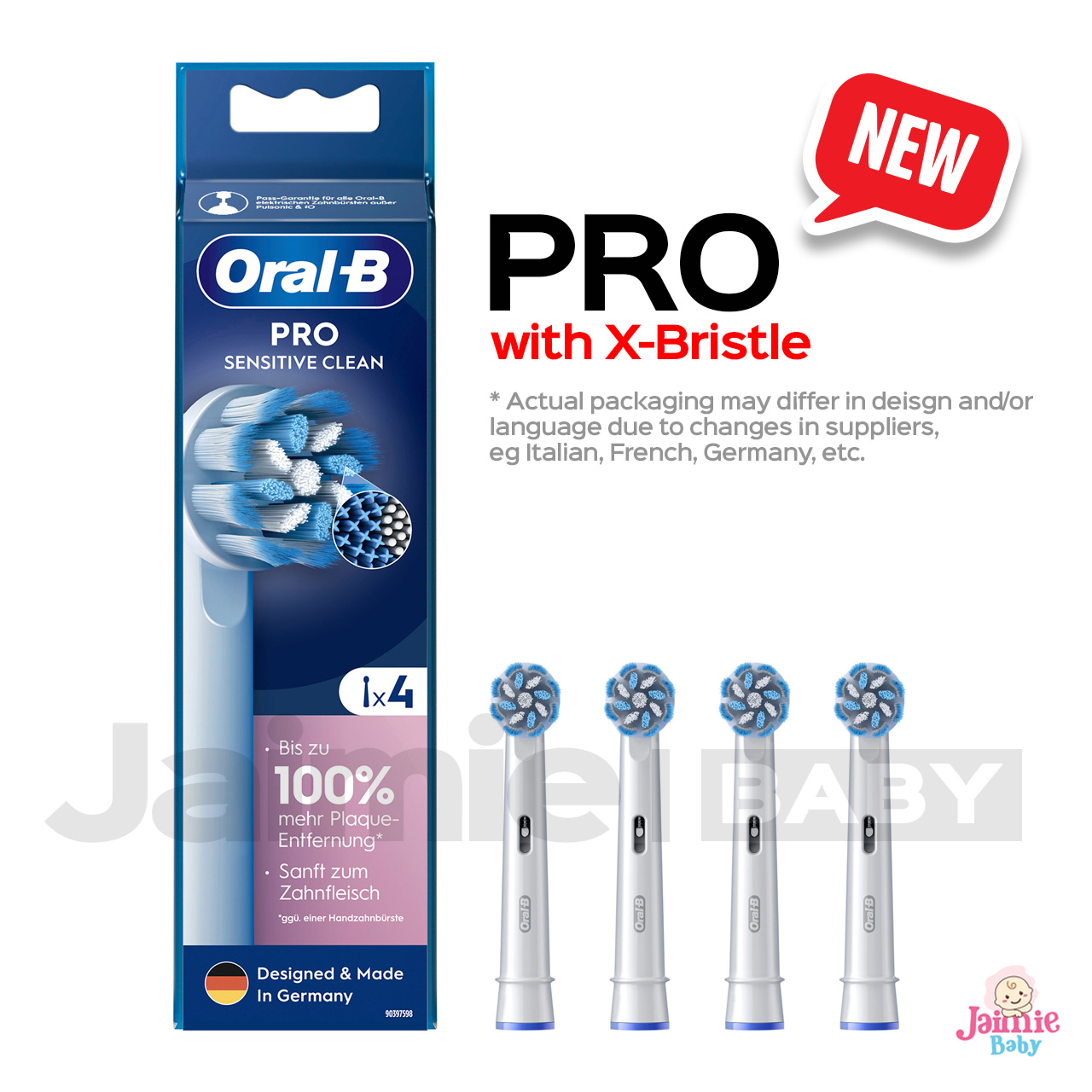 AUTHENTIC Original Oral B Replacement Brush Heads | 3D White | Cross ...