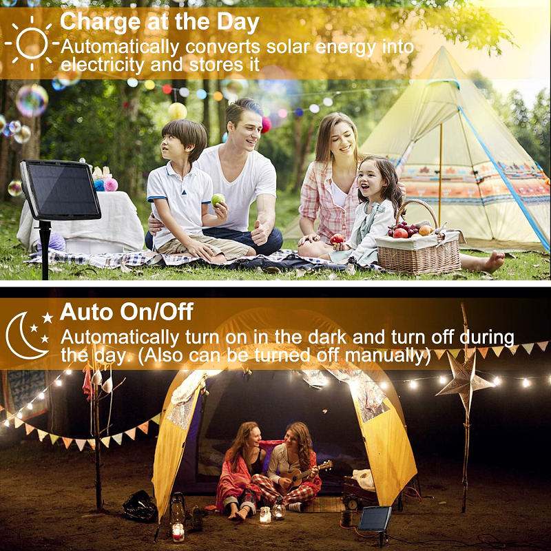 Lampu Raya Solar Light G40 25LED Hari Raya Lights Bulb Patio Lights ...