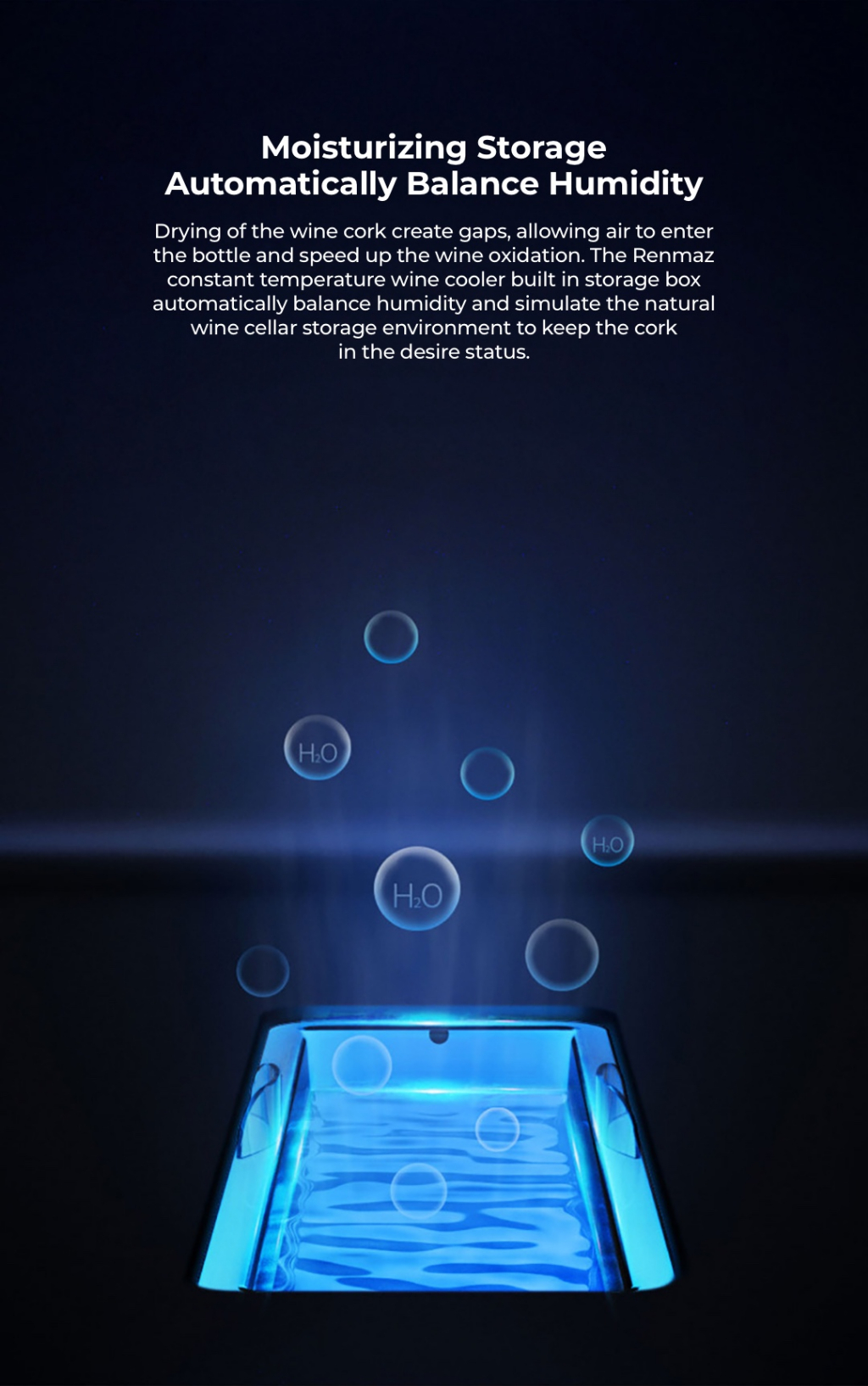 Renmaz Constant Temperature Wine Cooler 12/45/73 Bottle [Dual Zone, No ...