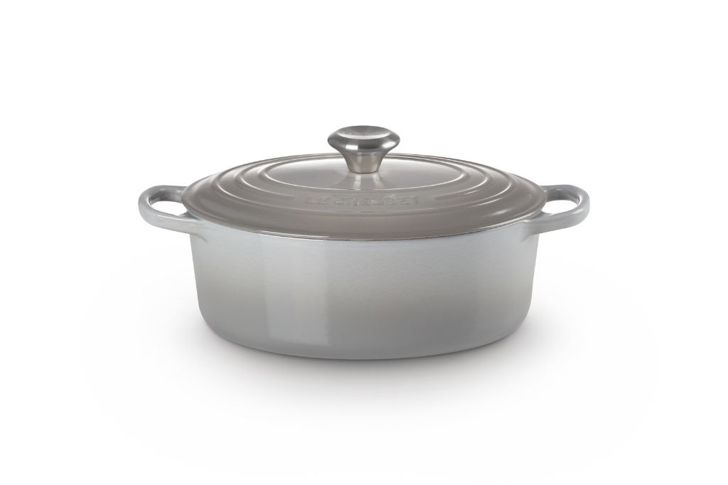 Le Creuset Signature Oval French Oven - Mist Grey (27cm) | Shopee Singapore