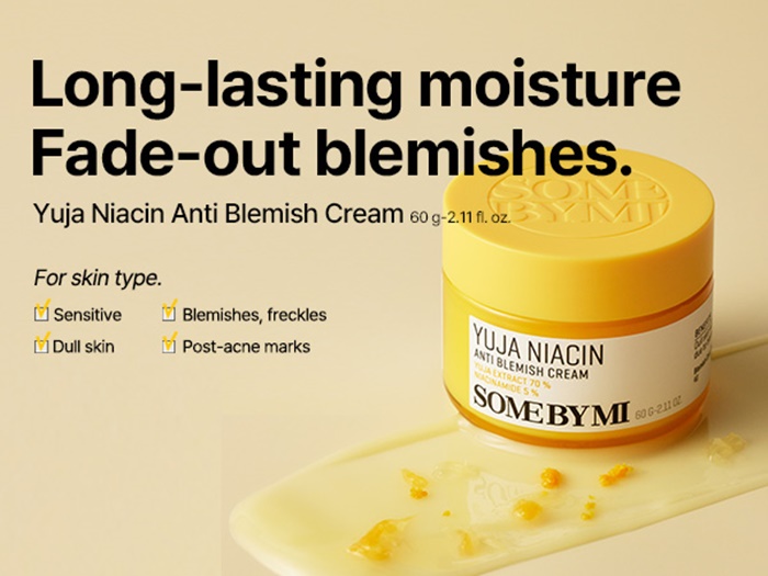 SOMEBYMI YUJA Niacin anti blemish cream 60g [Niacinamide, Vitamin C ...