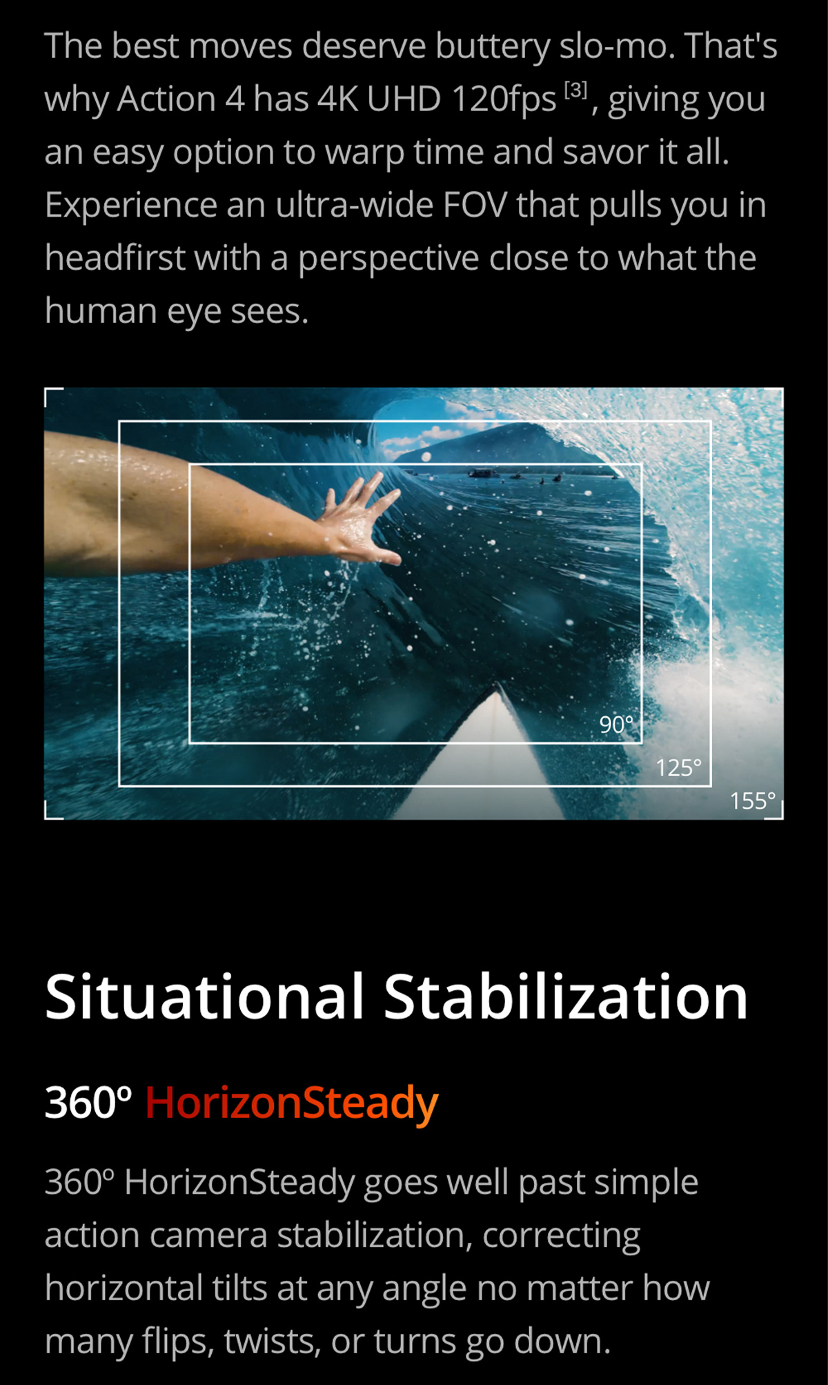 DJI Osmo Action 4 - Action Camera | 1/1.3inch sensor&stunning low light ...