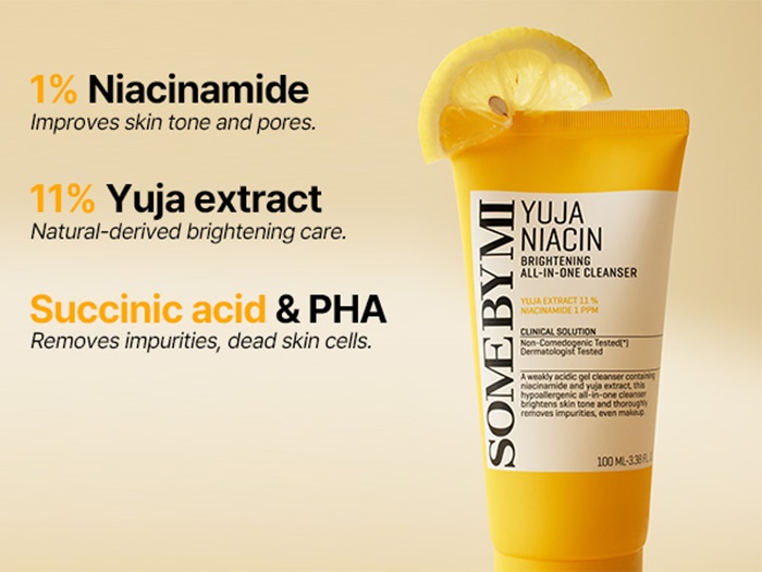 SOMEBYMI YUJA Brightening all-in-one cleanser 100ml [Niacinamide ...