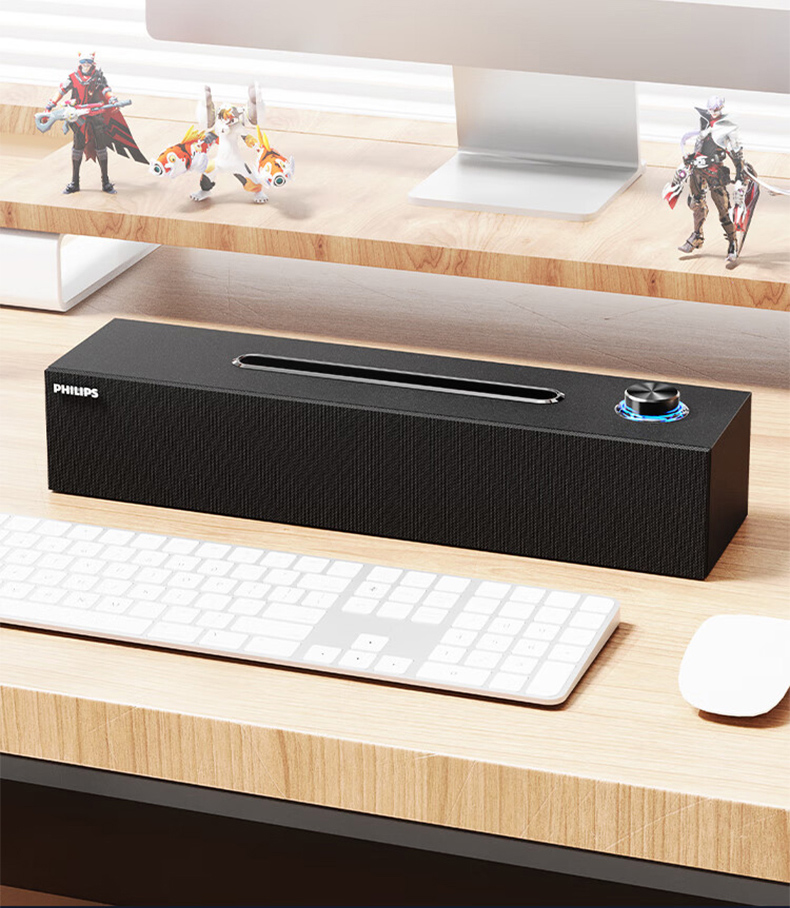 Philips Mini Surround Soundbar Speaker System with Wireless Bluetooth 5 ...