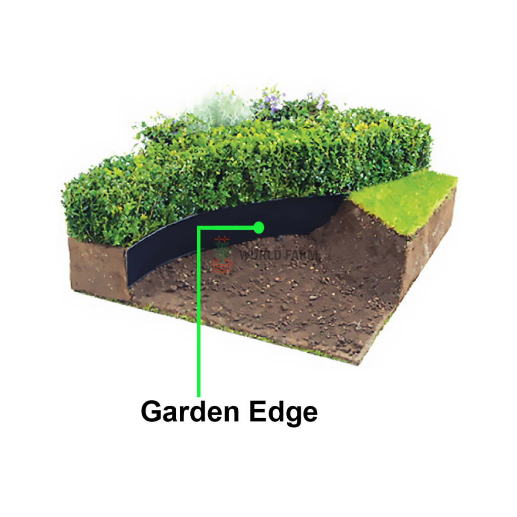 Green Garden Lawn Edge / Edging / Barrier / Divider (100mmH x 10mL x ...