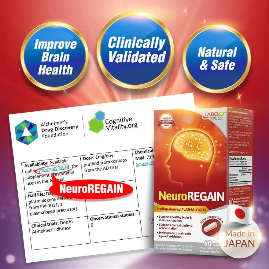 LABO NUTRITION Neuroregain Dietary Supplement Veggie Capsules 60s ...