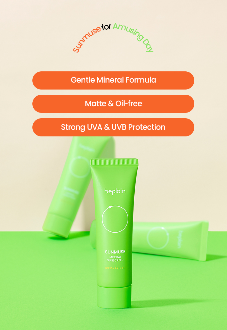 BEPLAIN OFFICIAL SUNMUSE MINERAL SUNSCREEN 50ml SPF50+ PA++++ | For a ...