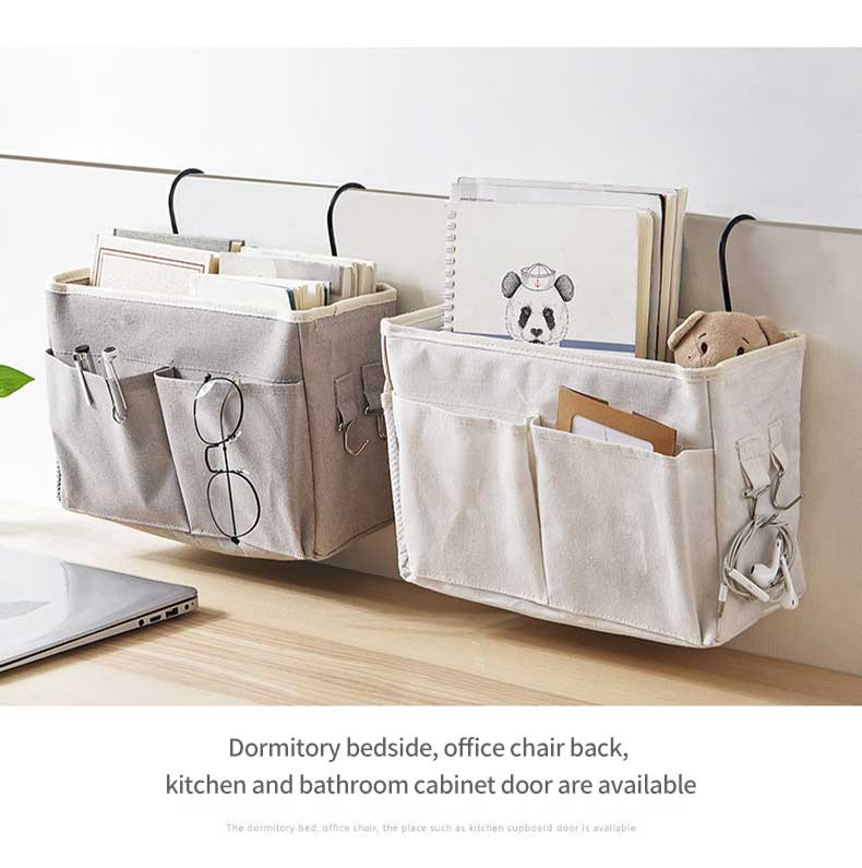 (HOME+) Bedside Tidy Organiser Hanging Storage Holder Cabin Shelf Bunks ...