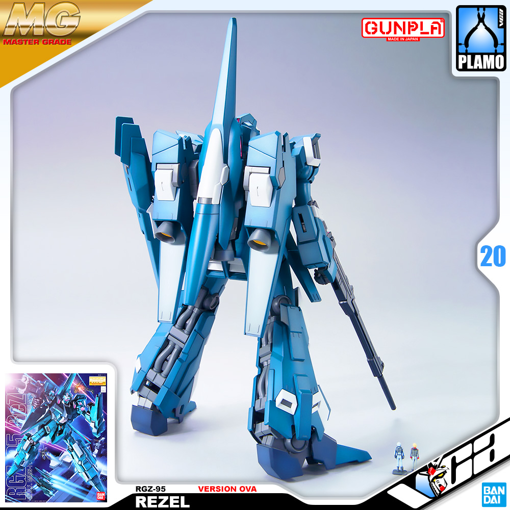 ⭐️ BANDAI GUNPLA MASTER GRADE MG 1/100 RGZ-95 REZEL VER OVA PLASTIC ...