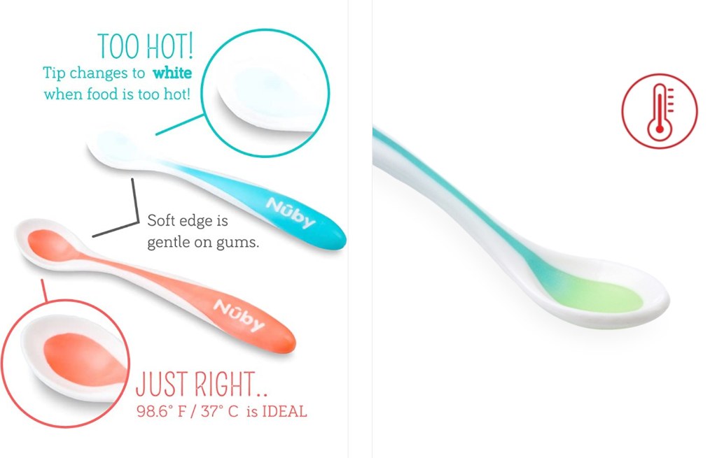 Nuby Hot Safe Spoons (4pcs) | Shopee Singapore
