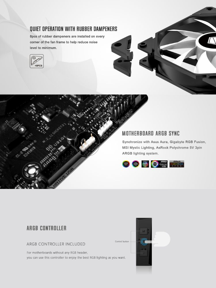 ID-COOLING ZOOMFLOW 240XT, 240XT V2, 360X, 360XT ARGB AIO CPU Cooler, Black & White | Shopee ...