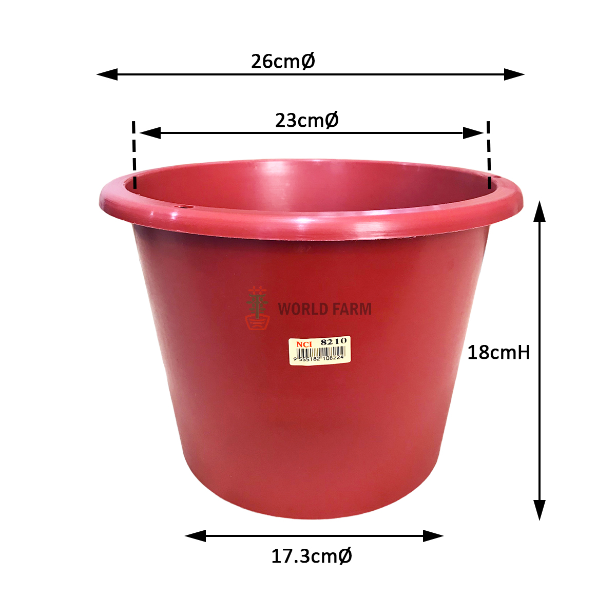 NCI 8210 Plastic Plant Pot (23cm Diameter) | Shopee Singapore