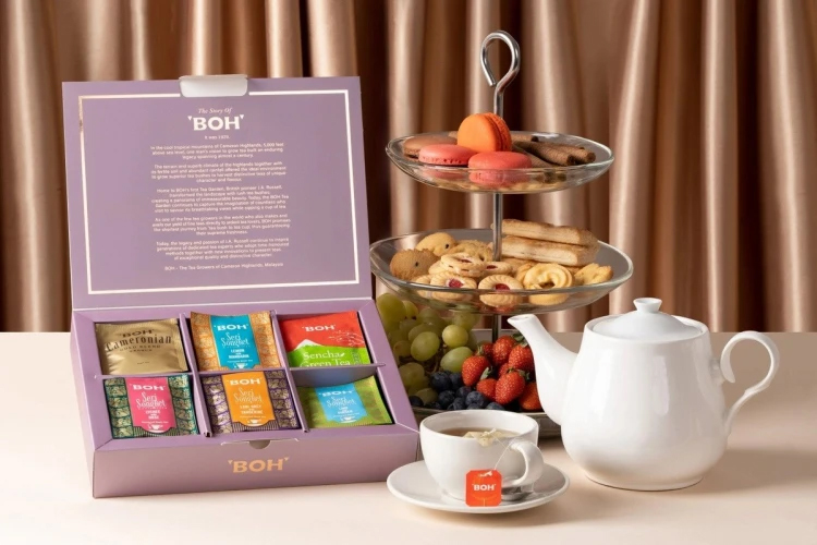 BOH Signature Tea Gift Box Set Giftbox Gold Blend Seri Songket ...
