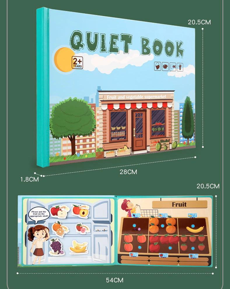 My First Busy Book DIY Quiet Book Educational Toys for Kids Montessori ...