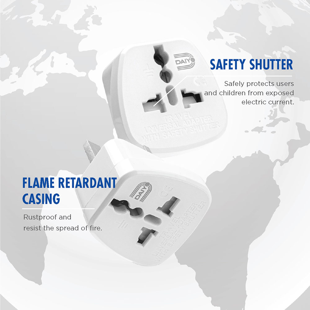 Traveller Adaptor European 2-Prong With Earth X 2 Pieces | Finland ...